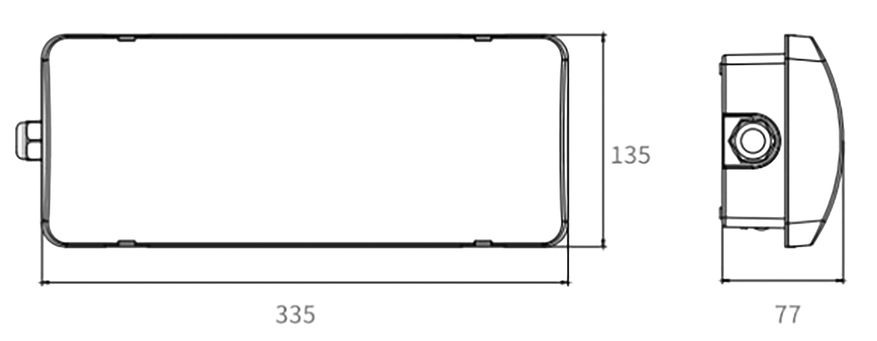 0038824 - LifeSafe PRO Bulkhead 650 IP65 C EM3 NM/MT DA - Professional