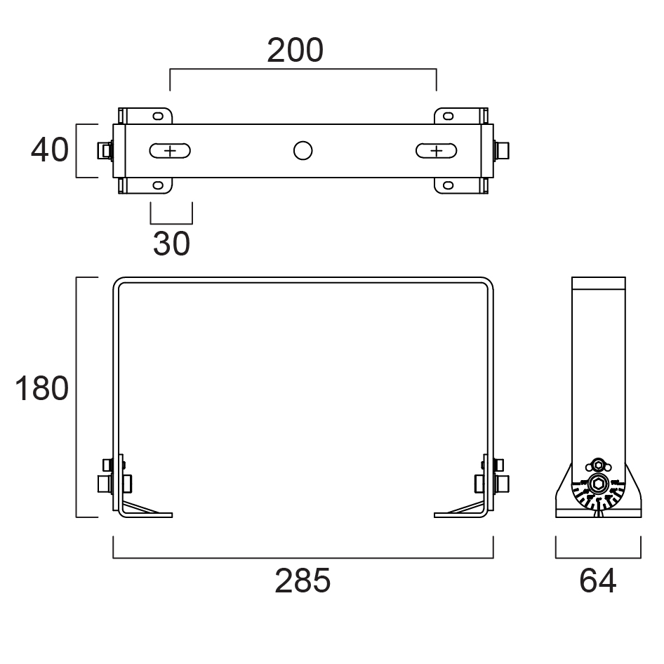 0039445 - START Highbay Multipower Bracket and Arm - Professionnels