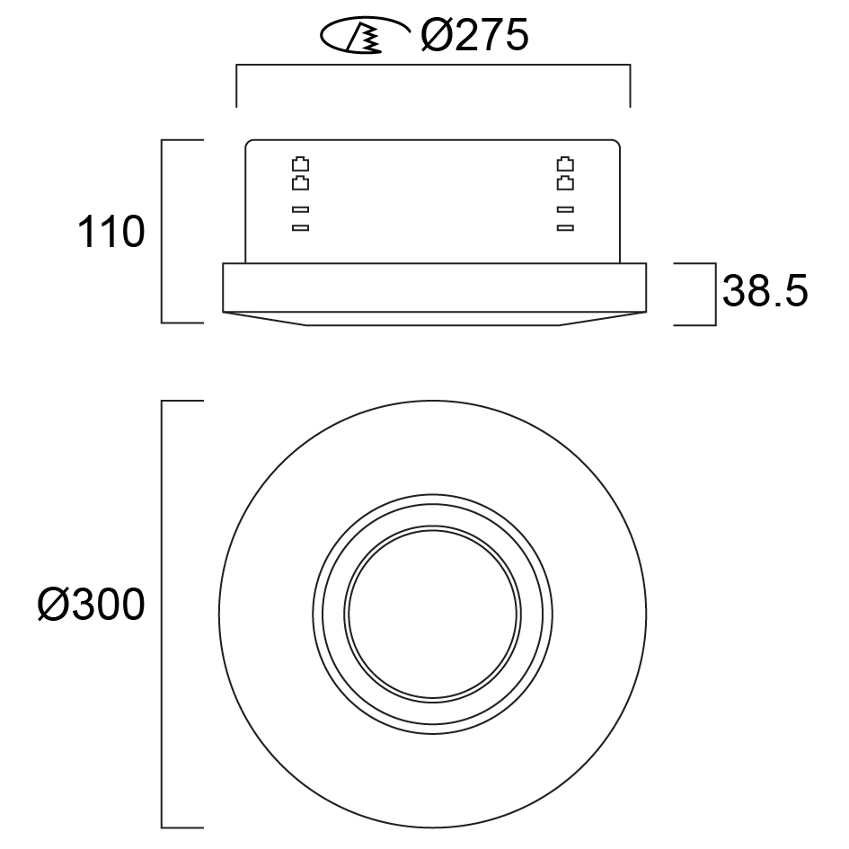 2038586 - KOMETA 300 LED 3500LM 4000K - Professional