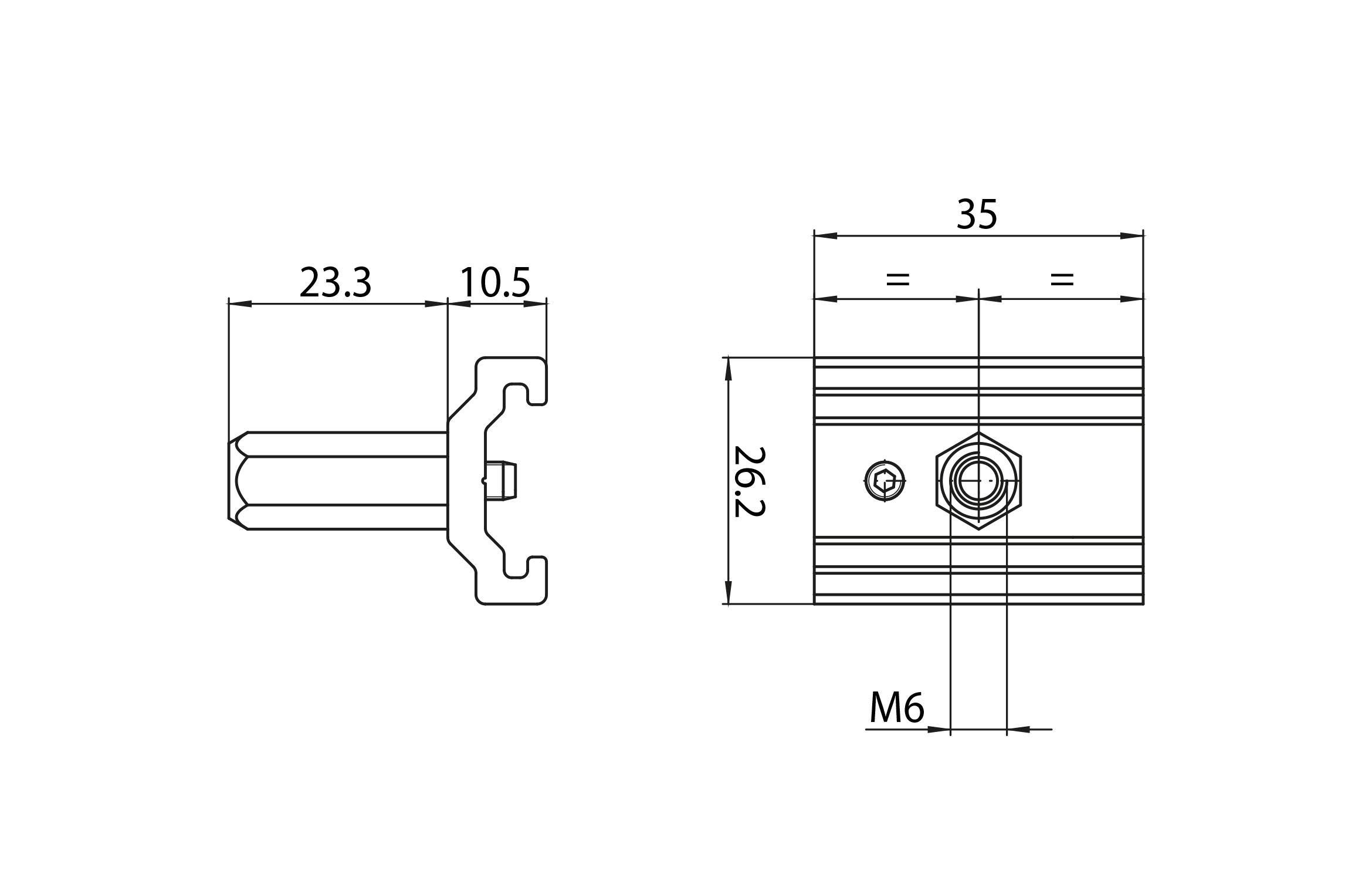 9200805 - OneTrack M6 Short Pend Bracket Blk s-9000/312-M6-b ...